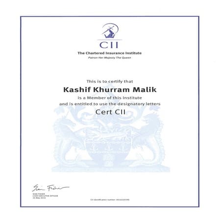 Cert CII | PDF