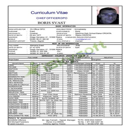 CV Chief officer DPO Boris Svast | DOCX