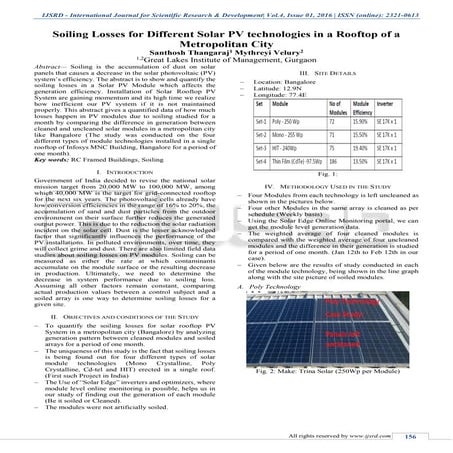Soiling Losses | PDF