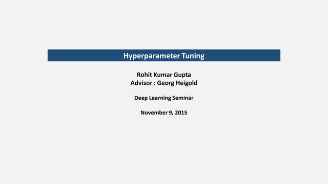 Practical Bayesian Optimization Of Machine Learning Algorithms Ver2 Ppt