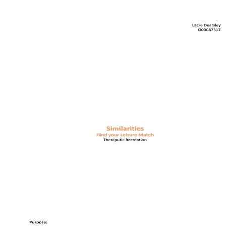 similarities game | PDF