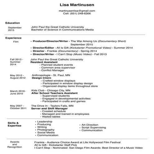 Resume | DOCX