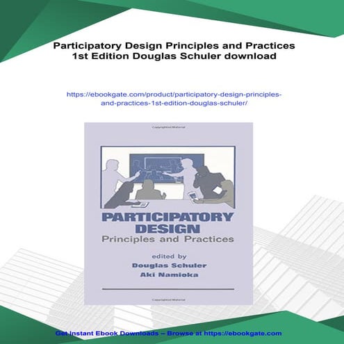 Participatory Design Principles and Practices 1st Edition Douglas ...