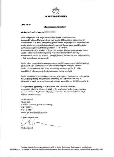 arbetsintyg fr Securia. | PDF