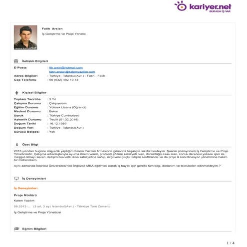 CV_fatih-arslan_108011081 | PDF