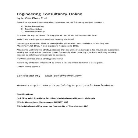 Engineering Consultancy Online | PDF
