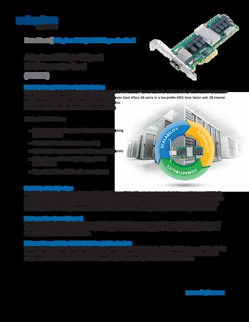 PM8056 Chip SAS Expander from PMC Sierra | PPTX | Computer Peripherals | Computing