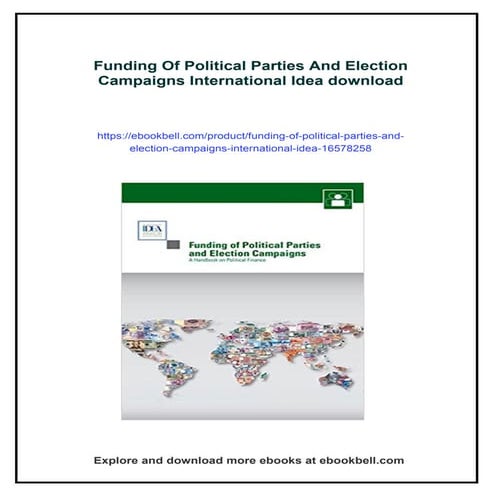 Funding Of Political Parties And Election Campaigns International Idea ...
