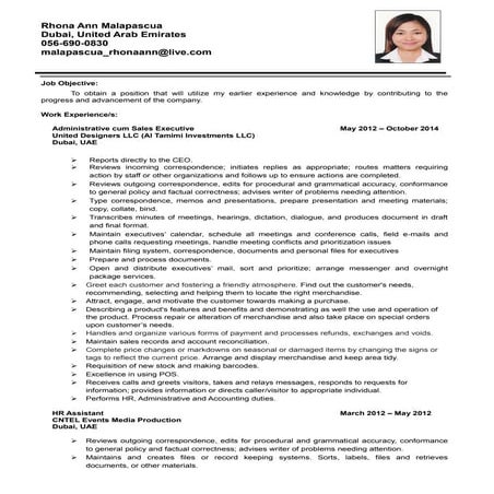 Rex Fernandez Curriculum Vitae. 2015 | DOCX