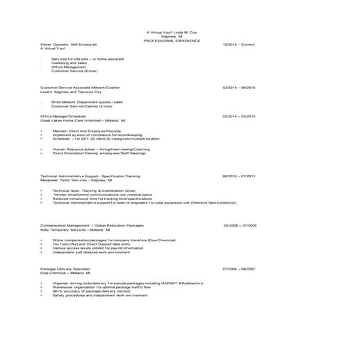 Kassandra resume | DOC