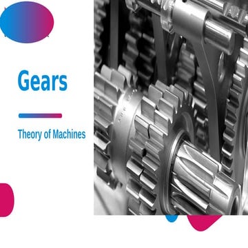 Types of Gears | PPTX