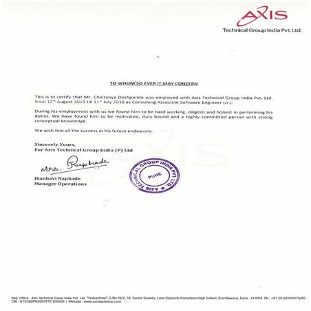 Axis Technical Group | PDF
