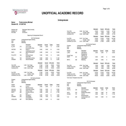 Transcript - Spring 2016 | PPT