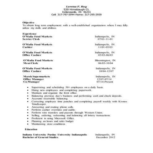 Lorena Roy Resume | PDF