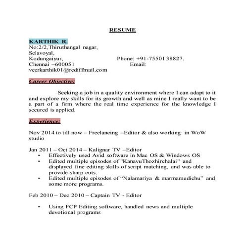 Karthik_Resume (1) | DOCX