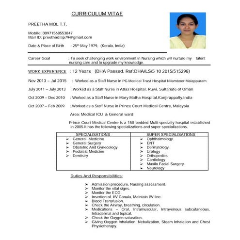 CV-PREETHA-latest (1) | PDF