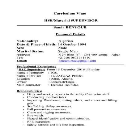CV Alberto Molinero [English] - January, 2017 | PDF