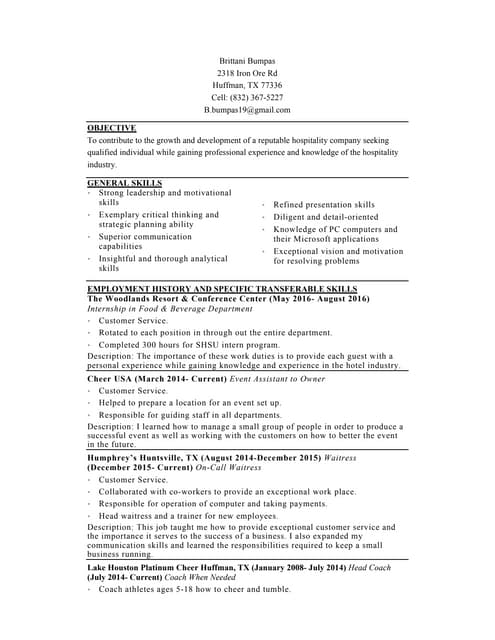 Resume Updated 2017 | PDF