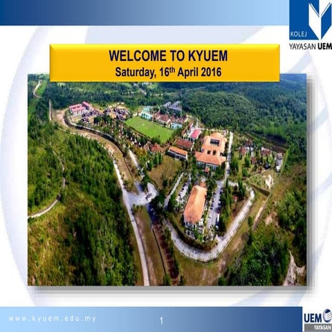 KYUEM OPEN DAY PRESO - 16 April 2016 | PPT