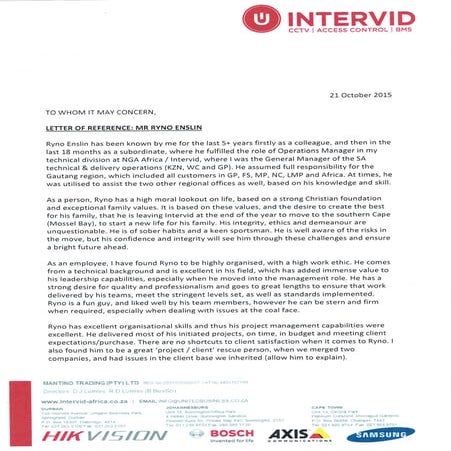 Reference Letter | PDF