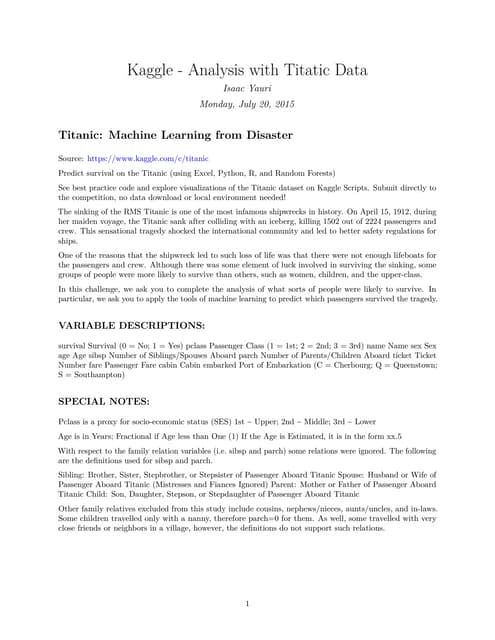 Titanic survivor prediction ppt (5) | PPT