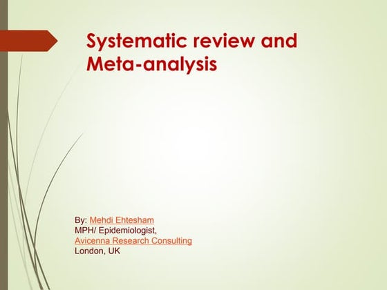 How to conduct meta analysis | PPT