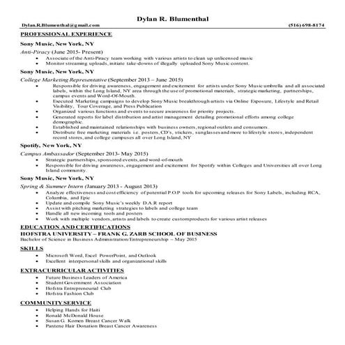 Derek Pearson Resume | PDF
