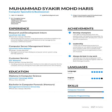 Curriculum Vitae 2016 | PDF