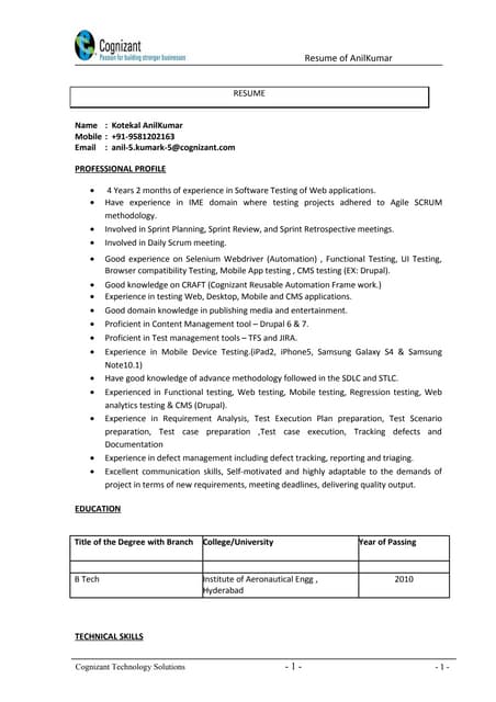 Resume_Archana_Rao | PDF