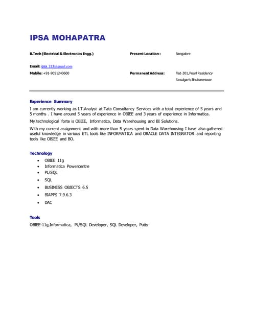 Ipsa Mohapatra presentations