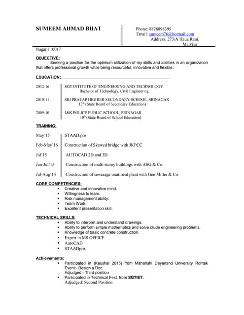 RESUME | PDF