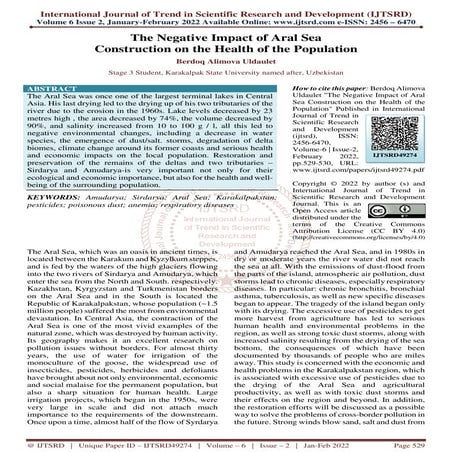 Saving the Aral Sea | PDF