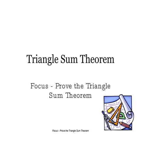 8 2 Triangle Sum Theorem | PPT