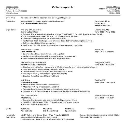 CF Resume- Updated | PDF