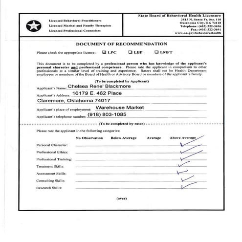 Dr. Kirk's LPC rec. letter | PDF