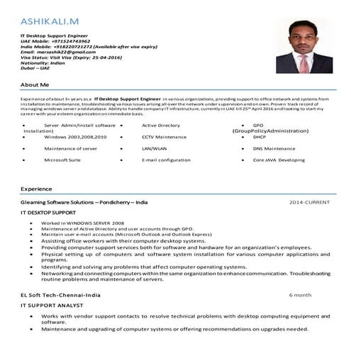 ashik cv-ds | DOCX | IT and Internet Support | Internet