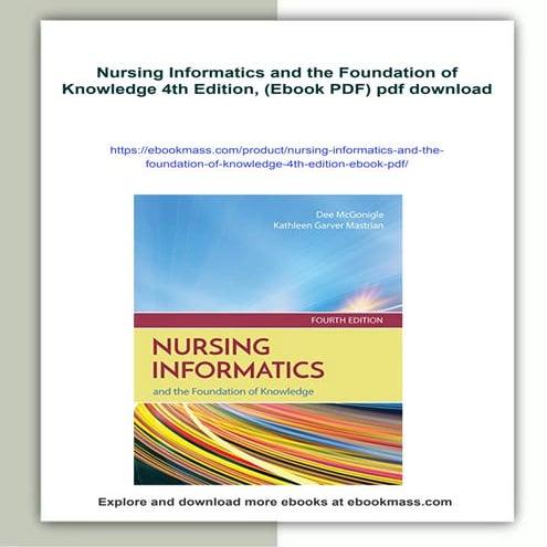 Nursing Informatics and the Foundation of Knowledge 4th Edition, (Ebook ...