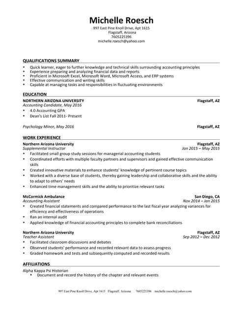 Bauer Resume for Liliana Ayala | PDF