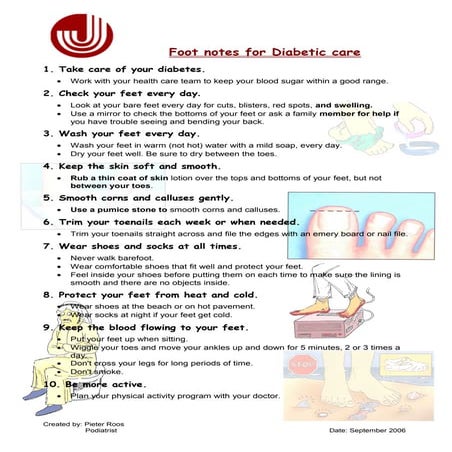 Foot care for Diabetics | DOC