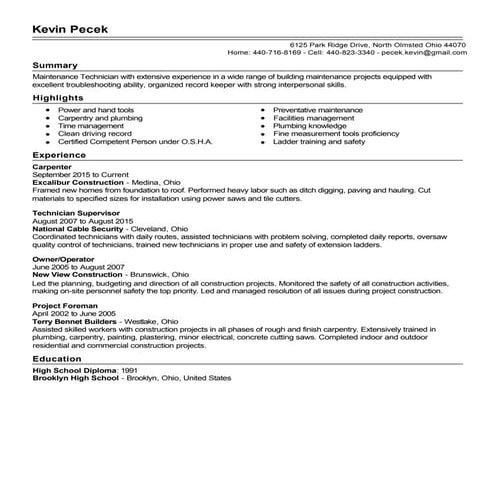 Adrian Smith Resume 1 | RTF