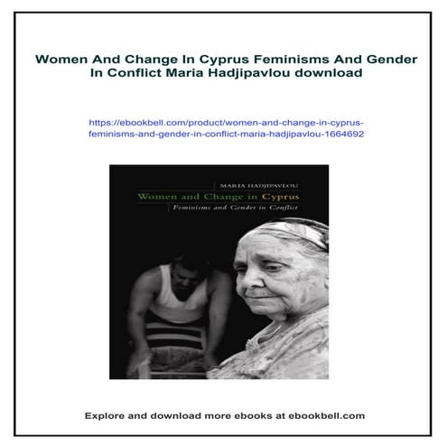 Women And Change In Cyprus Feminisms And Gender In Conflict Maria ...