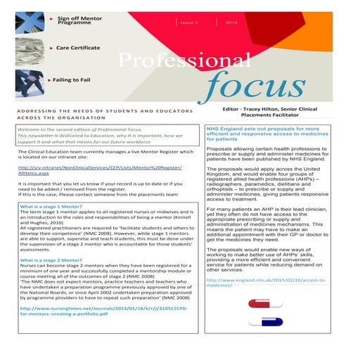 Professional Focus - Issue 2 - March 2015 | PDF