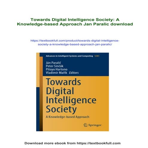 Towards Digital Intelligence Society: A Knowledge-based Approach Jan ...