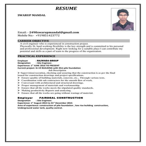 swarup mandal 2 cv | DOC