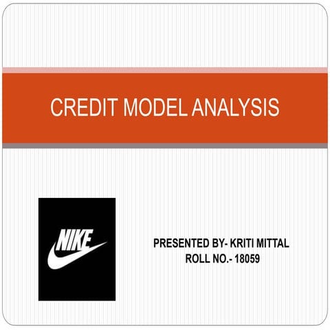 CREDIT MODEL ANALYSIS | PPT