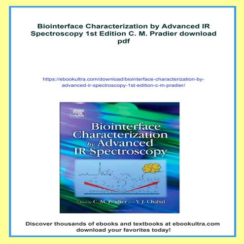 Biointerface Characterization by Advanced IR Spectroscopy 1st Edition C ...