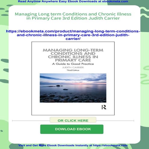 Managing Long term Conditions and Chronic Illness in Primary Care 3rd ...