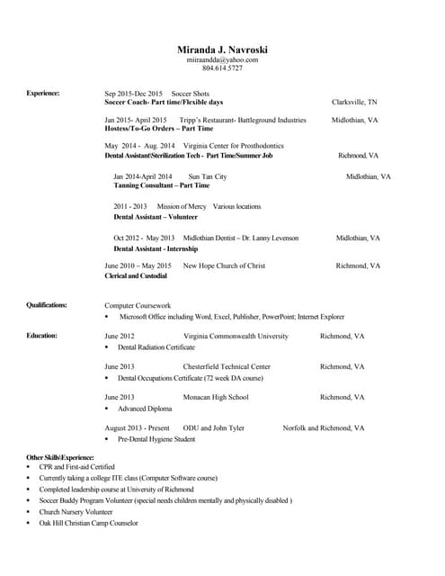 jennifer resume | DOCX
