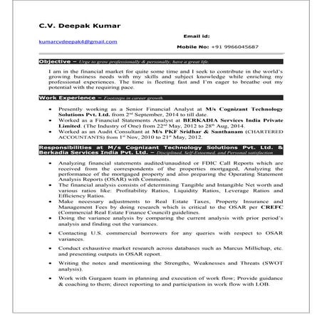 Deepak Resume | DOC