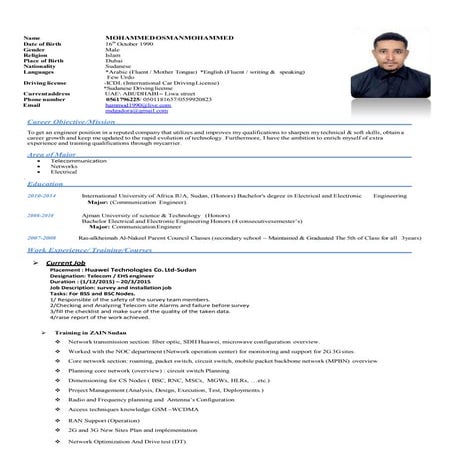 CV UAE | PDF